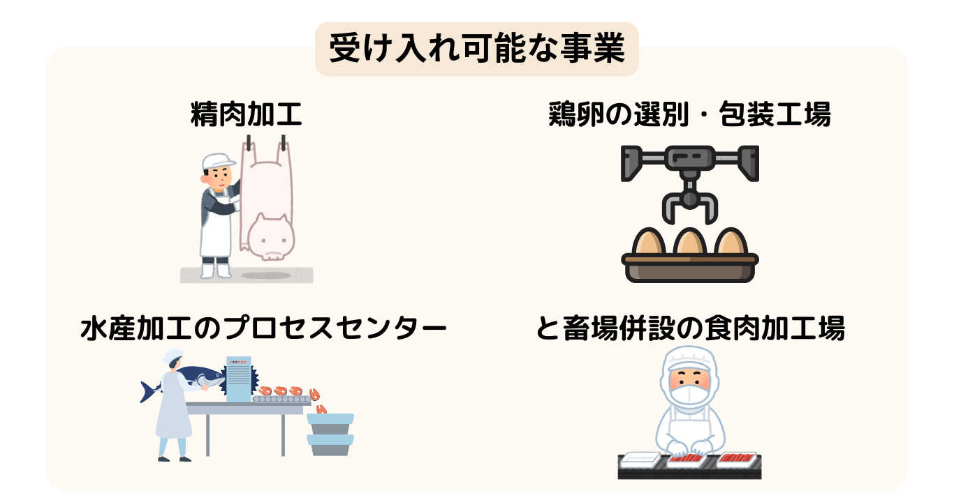 特定技能「飲食料品製造業」とは？仕事内容・条件・取得方法＆受け入れ可能な事業かどうかがひと目で分かる Divership